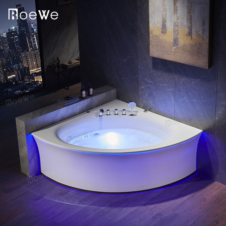 Roewebath hydro spa massage jacuzi corner whirlpool bathtub, China ...